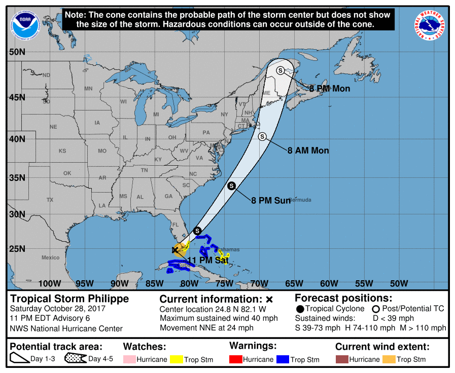 Poorly organized Philippe forms near Cuba, Selma dissipates - CYCLONIC FURY
